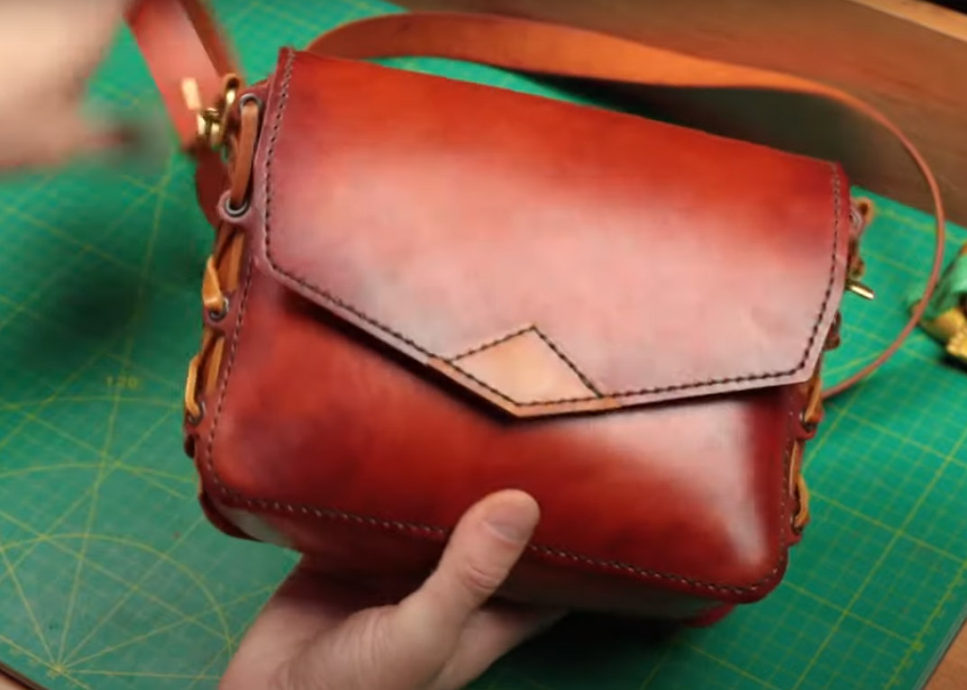 Сумочка с внутренним карманом от Hermes Tools - Выкройки изделий из кожи